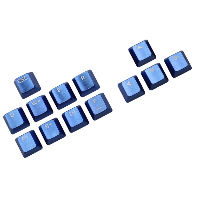 e Front Engraving Mechanical Keyboard Metal Keycaps ESC QWERASDF for | eBay