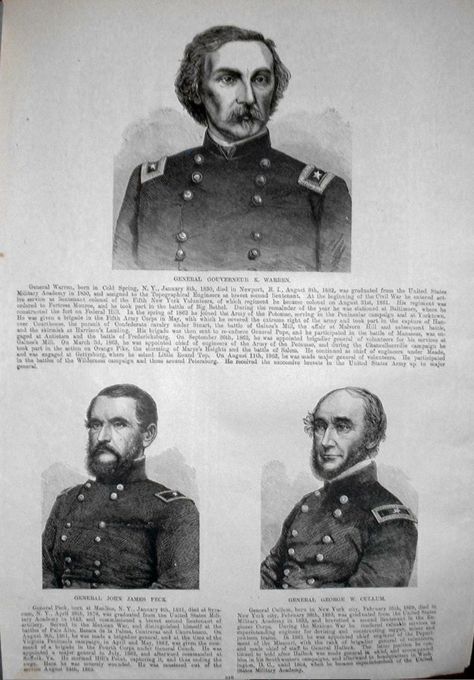 CIVIL WAR; New General Hospital Hilton Head, SC, Also Gen. Warren, Peck ...