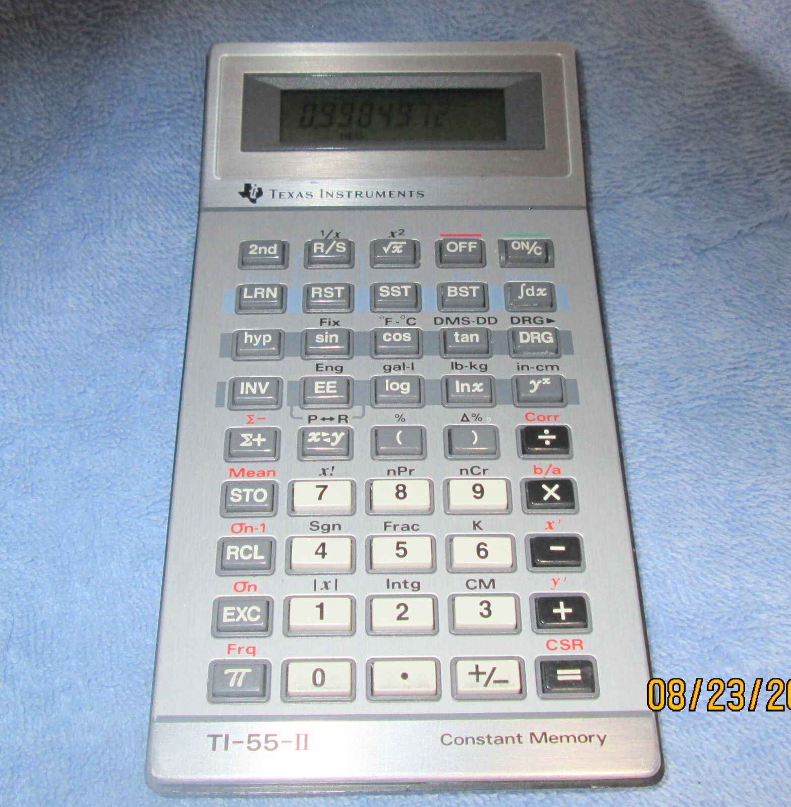 Texas Instruments TI-55-II Calculator New Batteries NASA engineer owned ...