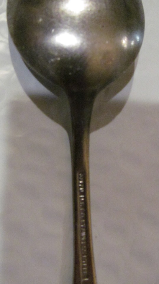 *N.S. Co. SERVING SPOON National Stainless Allegro Pattern Japan | eBay