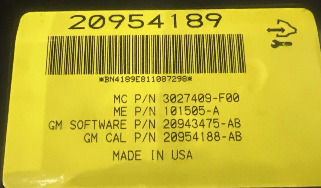 12 Cadillac SRX OEM Lift Gate Control Module 20954189 for sale online ...