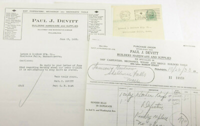 1933 Lamson Goodnow Paul J Devitt Philadelphia PA Post Cd Letter Ephemera P825F | eBay