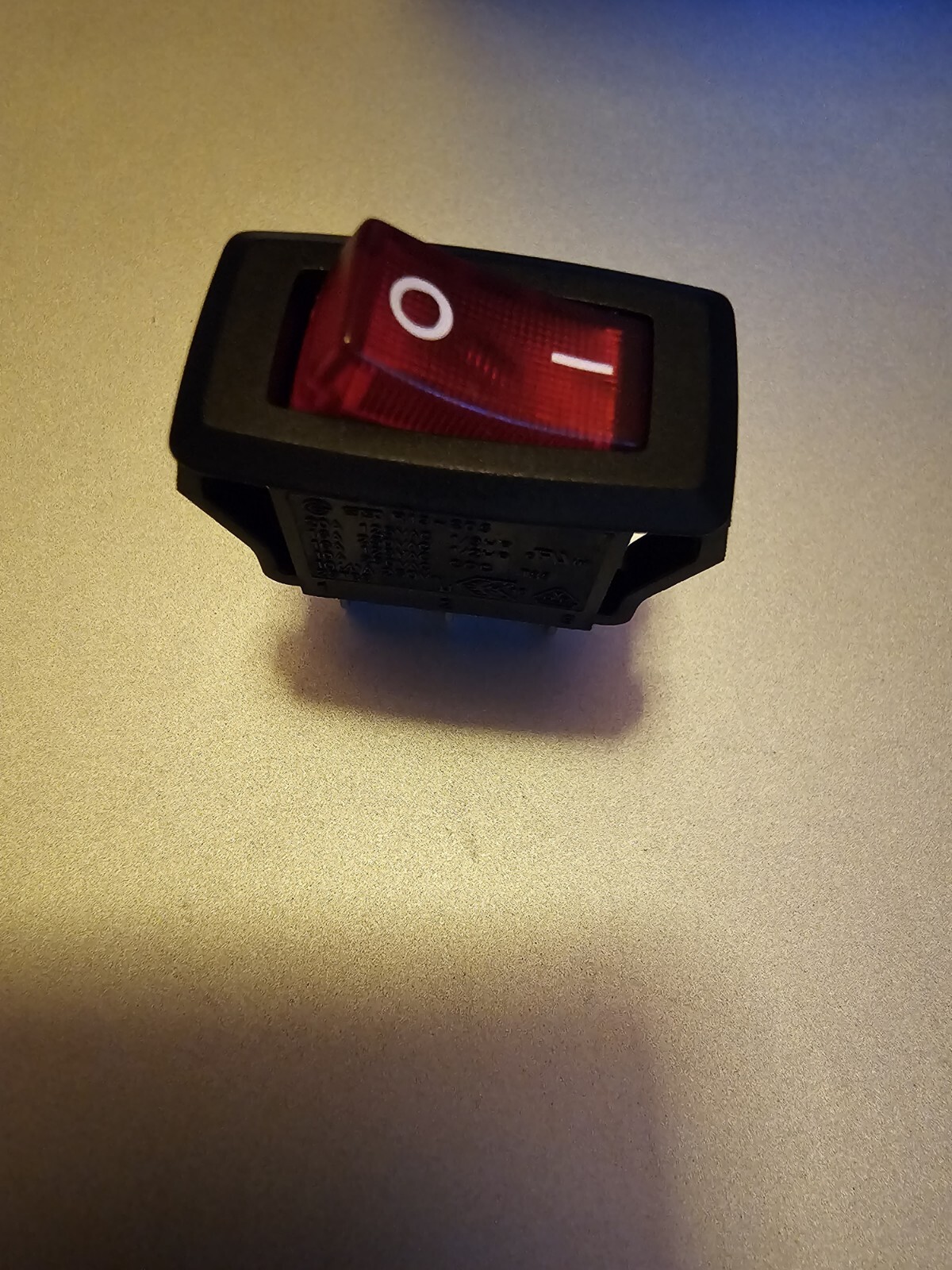 1 PCS SCI R13-205 Rocker Switch 3 Pins 2 Position With Lamp 10A 250VAC ...