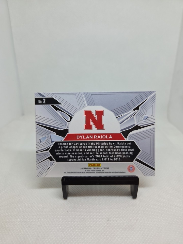 2025 Prizm Draft Dylan Raiola Prizm Break Nebraska Cornhuskers | eBay