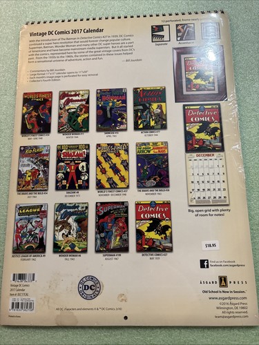 VINTAGE DC COMICS CALENDAR | eBay