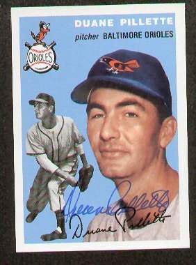 Duane Pillette signed autograph 1954 Topps Archives 174 | eBay