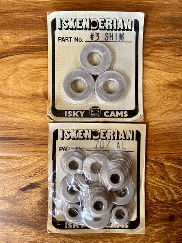 Iskenderian Isky Cams Vintage Spring Retainers and Shims 707AL/#3 Shim ...
