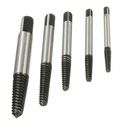 NEW 5 PC Bolt Screw Stud Remover Extractor Kit HEAVY DUTY Reverse ...