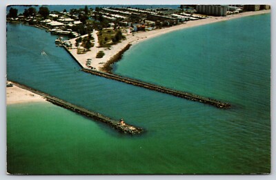 Vintage Postcard Venice FL- Florida, The Famous Venice Jetties, G12 | eBay