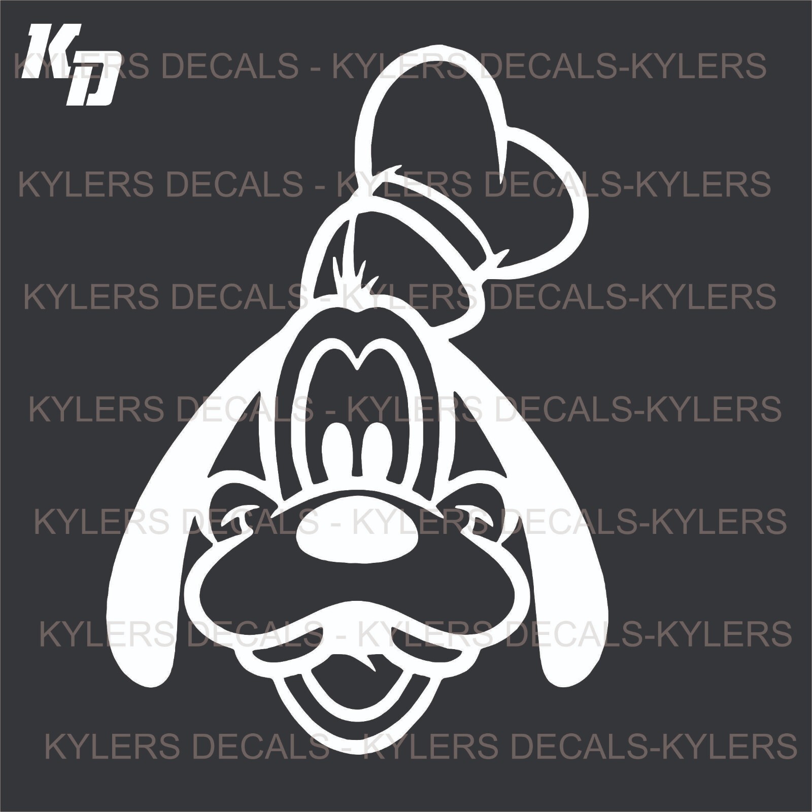 Disney Goofy Head Silhouette