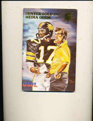 1985 Denver Gold USFL Football Guide | eBay
