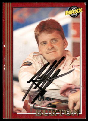 1992 Maxx (Red) #57 Jeff Burton In Person Autograph 39691 | eBay
