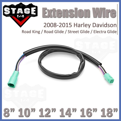 8" 10" 12" 14" 16" 18" TBW Handlebar Wire Extension For Harley 2008 ...