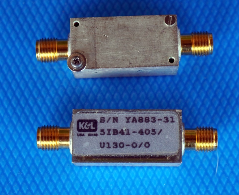 1-K+L Microwave 5IB41-405 /U130-0/0 325-480 MHz 3dB Bandpass Filter SMA ...
