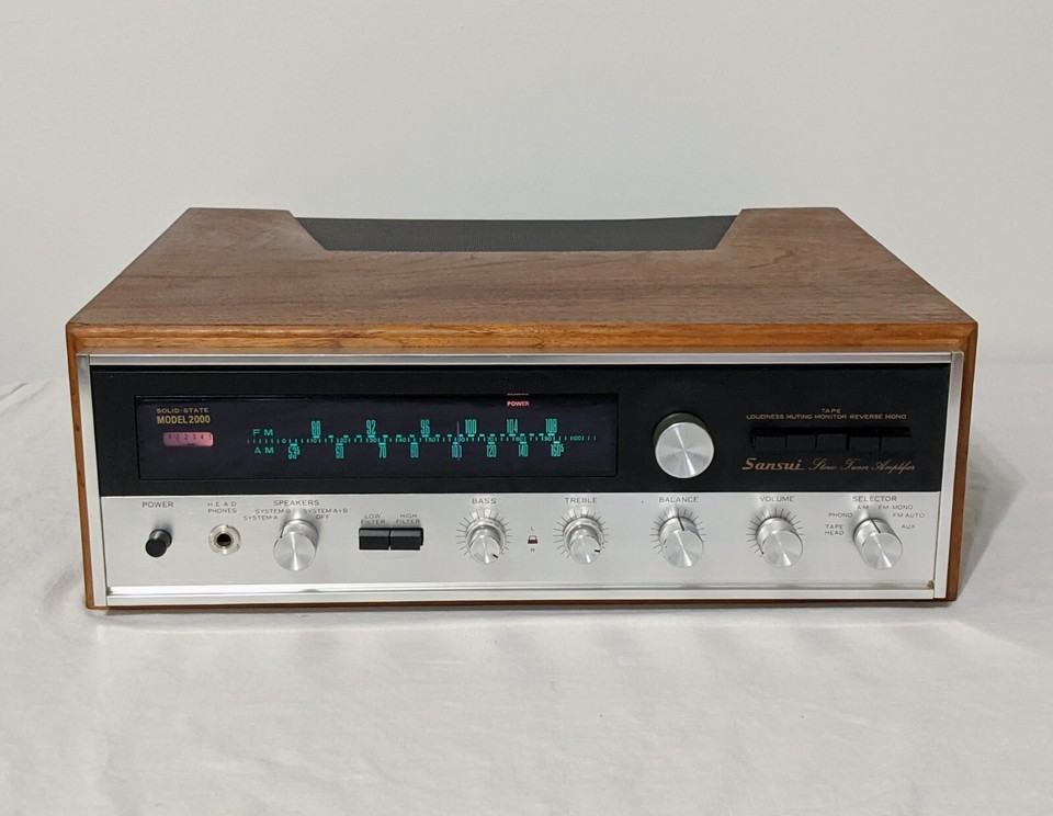 Sansui 2000 Stereo Tuner Amplifier / Receiver w/ Orig Manual Paperwork ...