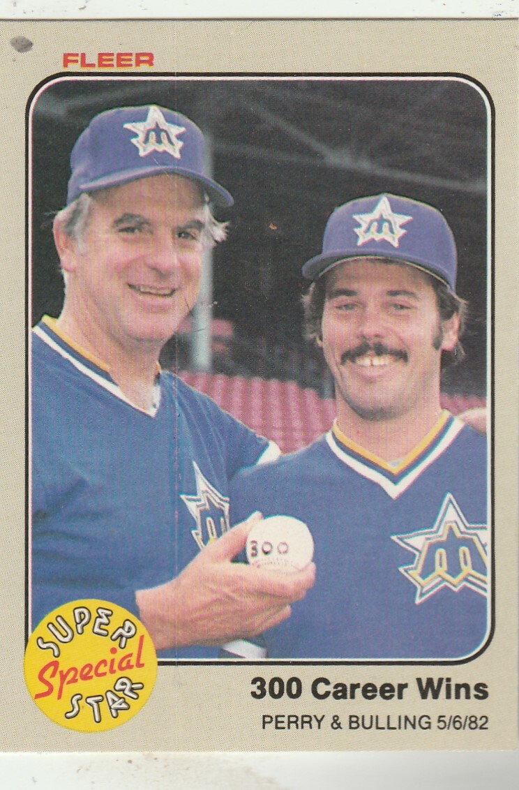 FREE SHIPPING-MINT-1983 Fleer #630 Gaylord Perry Terry Bulling Seattle ...
