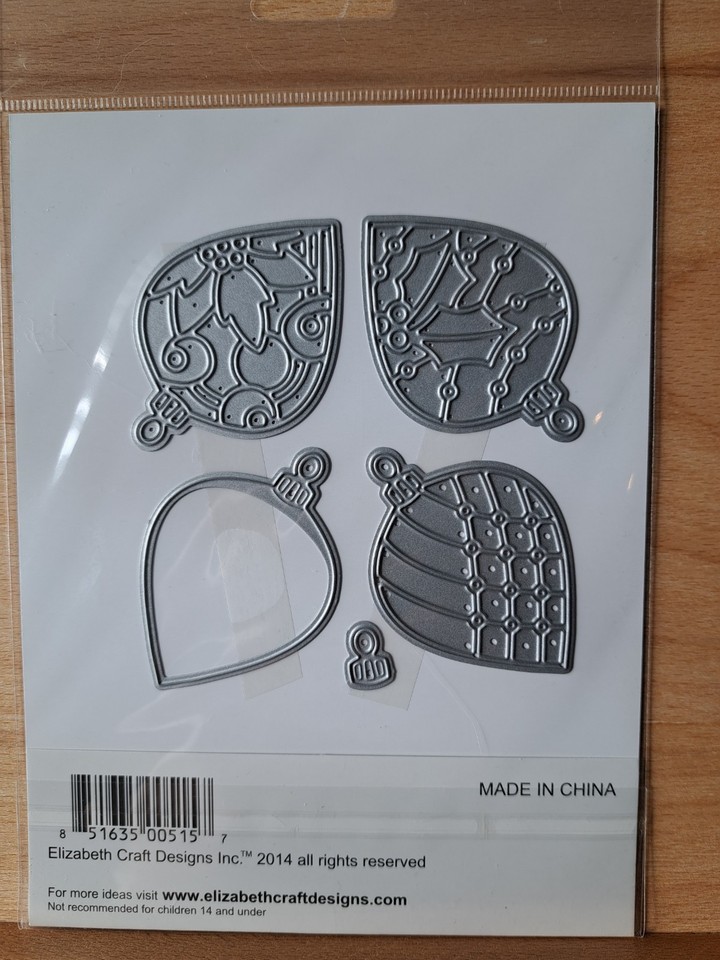 478 Elizabeth Craft Designs Christmas Ornaments 1 Die Set | eBay