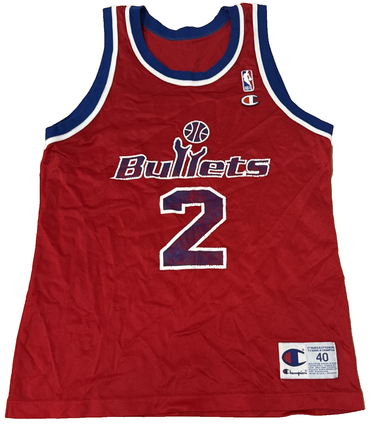 Vintage 90s Washington Bullets Chris Webber NBA Basketball Jersey Mens ...