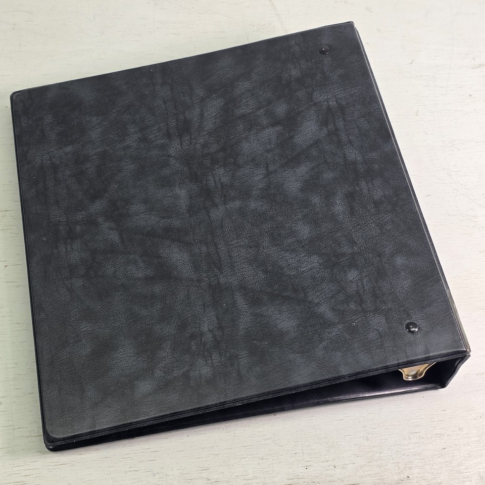 Vintage 90s Baseball Card Album Sports 3" Binder Heavy Duty D-Ring Dark ...