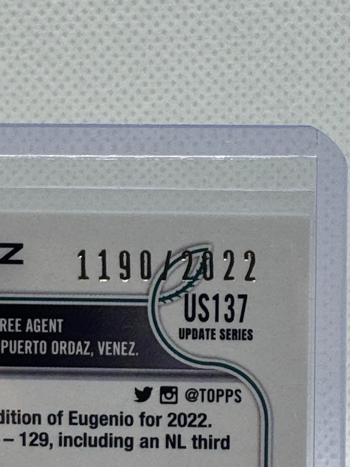 2022 Topps Update Series - Eugenio Suarez #US137 Gold /2022 | eBay