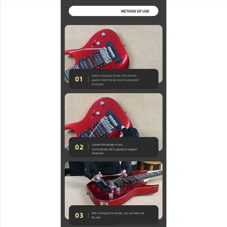 Guitar Floating Tremolo Bridge Shim-Raise Guitar Bridges for Easy2935 ...