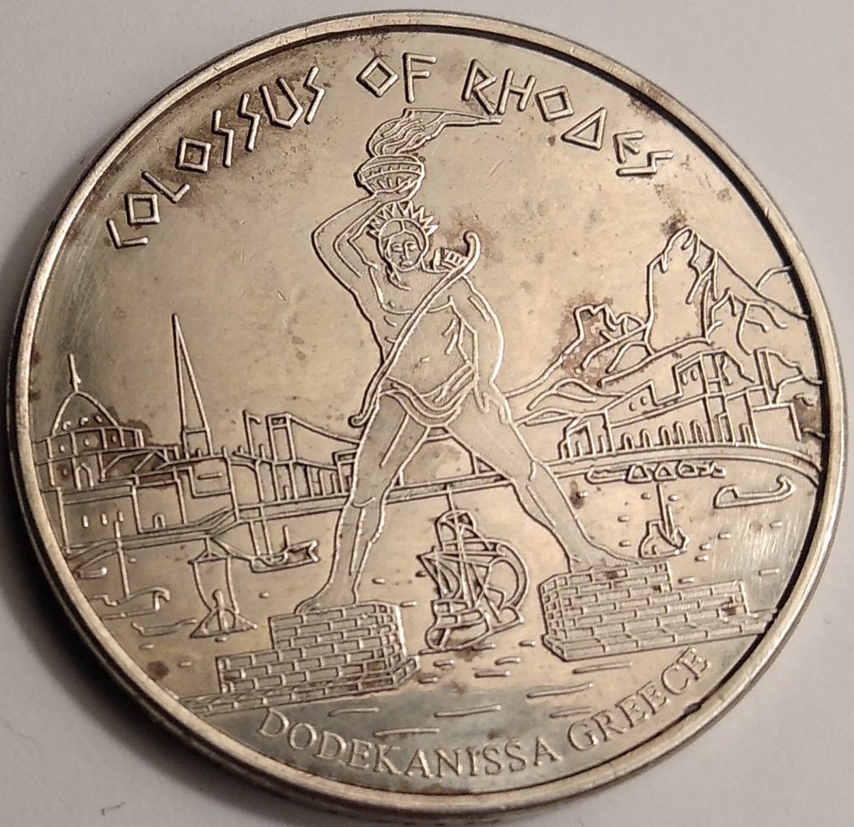 Greece,Greek Hellenic Heritage Coin,Token,2011 "COLOSSUS OF RHODES ...