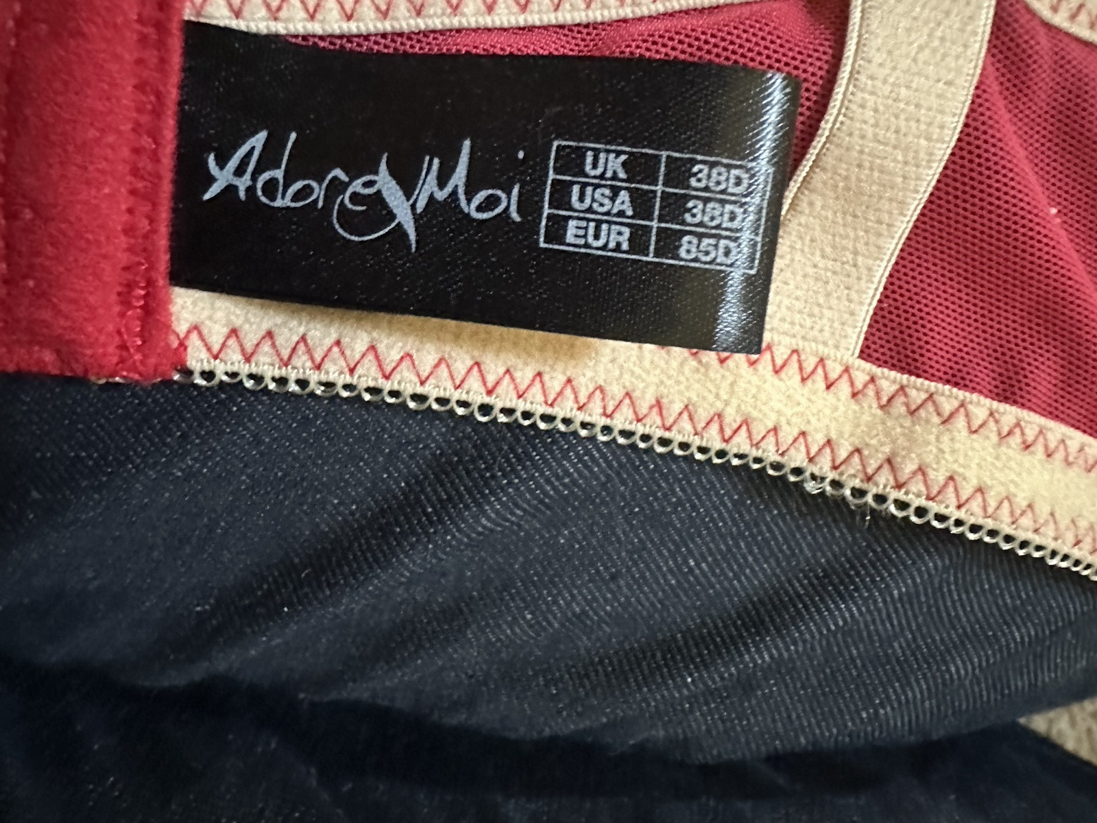 Adore Moi 38D Red Lace Bra Stunning | eBay