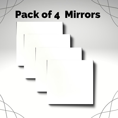 Pack of 4 Mirrors 4 x x 4 x .06 inches | eBay