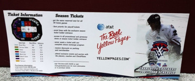 2007 2008 Charlotte Checkers ECH Hockey Unfolded Pocket Schedule | eBay