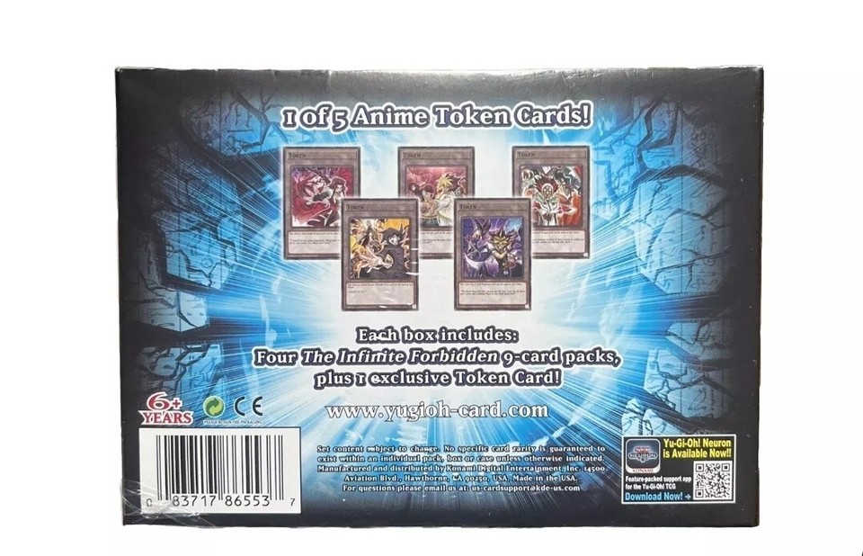 Yugioh! The Infinite Forbidden Mini Booster Box 1st Ed Factory Sealed ...