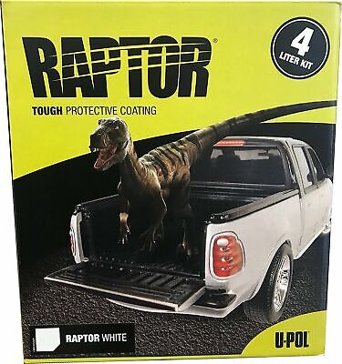 U-Pol Raptor White Tough Protective Coating UV Resistant Tub/Bed Liner ...