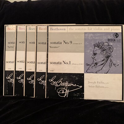 JOSEPH FUCHS violin - BEETHOVEN 10 Violin Sonatas - BALSAM - DECCA 5LP ...