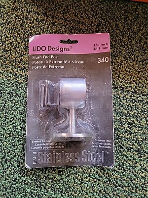 Lavi Industries 44-340/1H Satin (Brushed) Stainless Steel Flush End ...