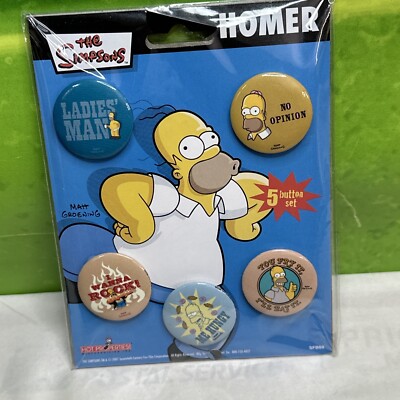 The Simpsons Homer set of pins | eBay