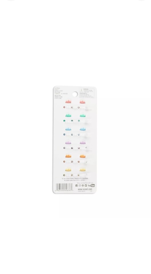 Scunci Tween Strawberry Claw Hair Clips, Assorted Colors, 12-Count | eBay