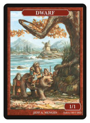 Dwarf Token by Magic Artist Jeff A. Menges MTG Magic Token Givememana ...