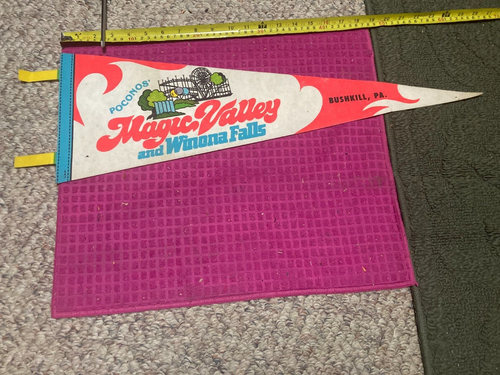 VTG Magic Valley Winona 5 Falls FULL SIZE Pennant Bushkill PA Poconos ...