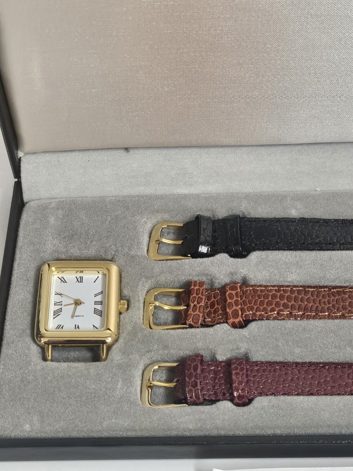 Multi Band Ladies Watch Set Quartz New In Box With Papers New Battery ...