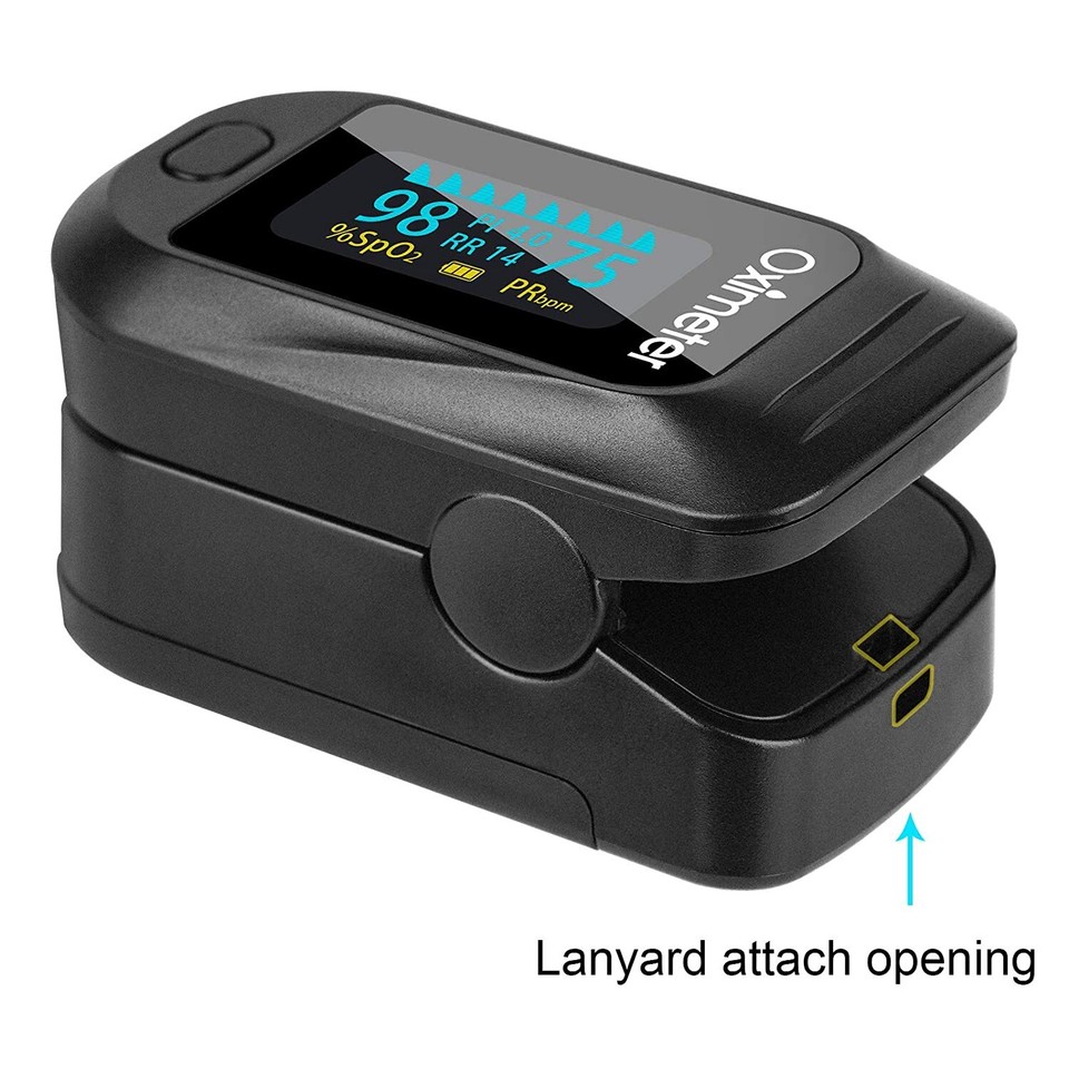 Fingertip Pulse Oximeter Accurate Blood Oxygen Saturation Level PI PR ...