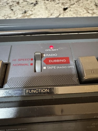 Vintage Sony Sound Rider Dual Cassette Stereo Boombox Multi-Colored CFS ...