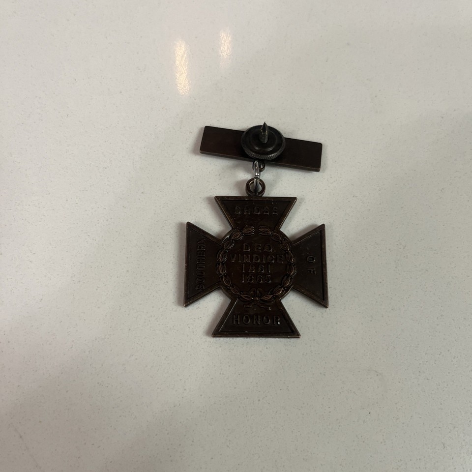 REPRO United Daughters of the Confederacy Southern Cross of Honor Medal ...