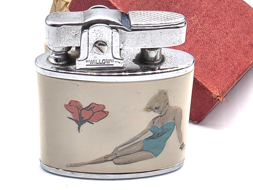 Vintage Circa 1950's Willow Brand Double Sided Pin-up Girl Lighter ...