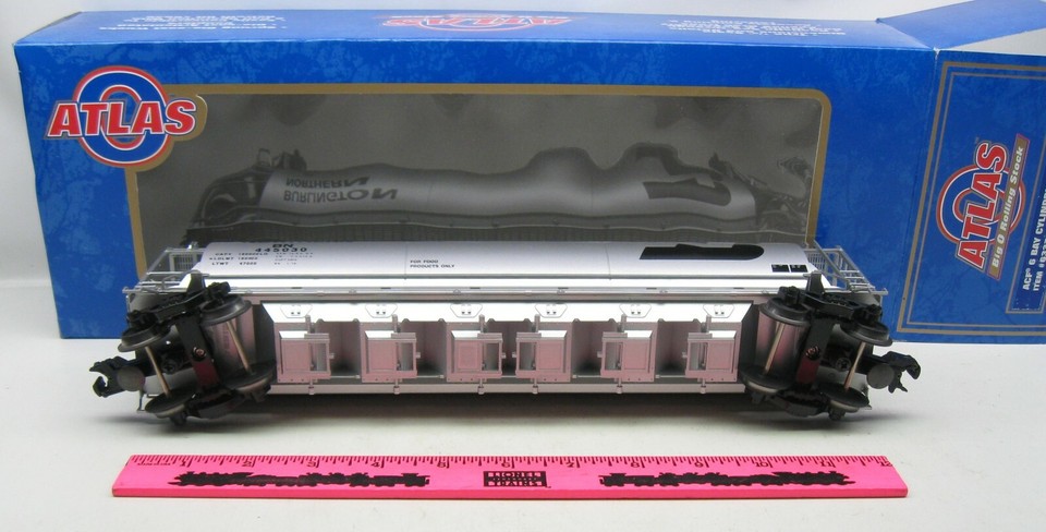 Atlas ~ ACF 6 bay Cylindrical Hopper Item #6337-2 BN# 445030 3 rail | eBay