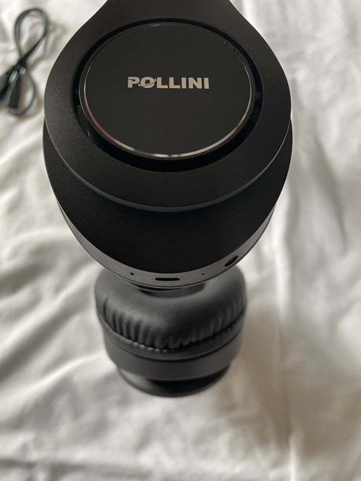 Pollini Bluetooth Headphones - Wireless, Foldable Soft Memory Over-Ear Muffs 40h | eBay