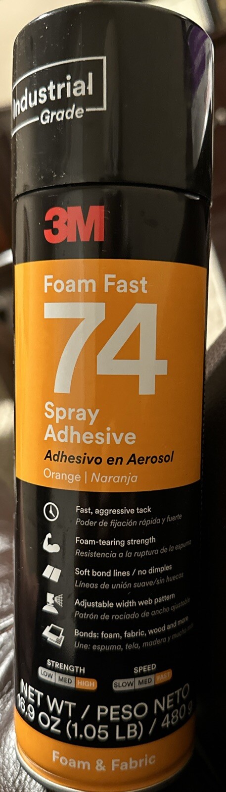3M 74 Foam Fast Adhesive Spray 24oz for sale online | eBay