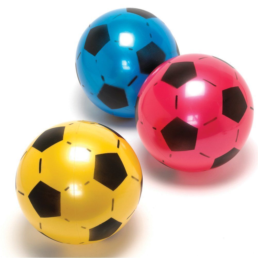 Plastic Football Out Of Plastic, Double Sided Printed, Flat