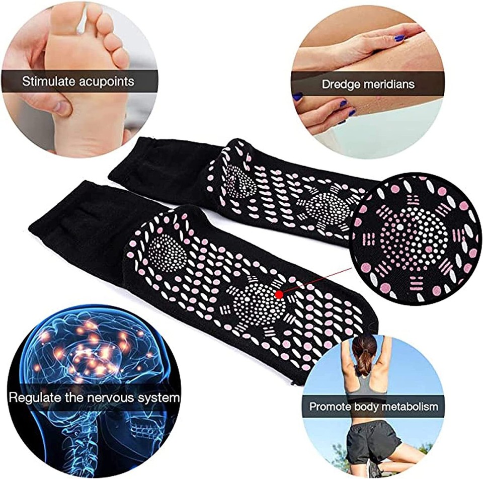 Acupoint With Massage Socks Tourmaline Slimming Health Sock Massage ...