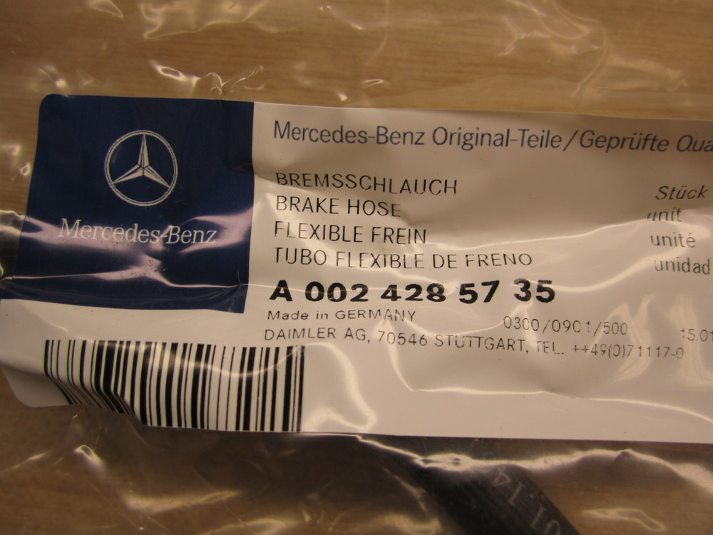 Mercedes-Benz A-002-428-57-35 Brake Hose A0024285735 (Pack of 3) | eBay