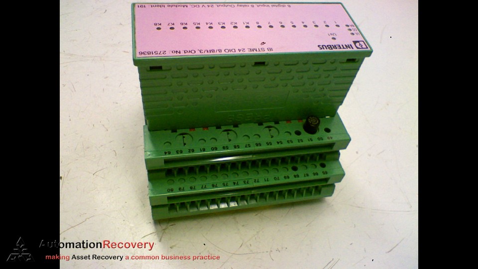 PHOENIX CONTACT 2751849 INTERBUS DIGITAL INPUT AND OUTPUT MODULE, NEW ...