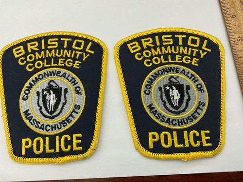 Police Bristol Community College Massachusetts Collectable patch set ...
